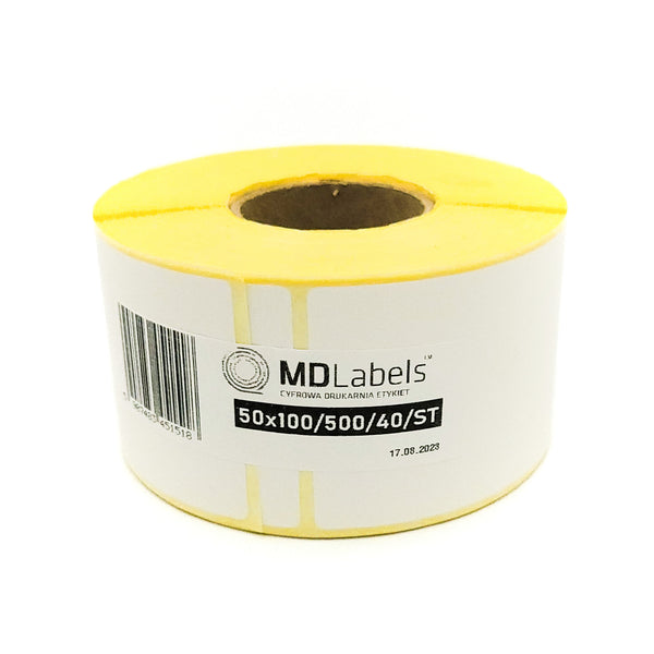 Thermal labels 50x100 mm 500 per roll - MD Labels